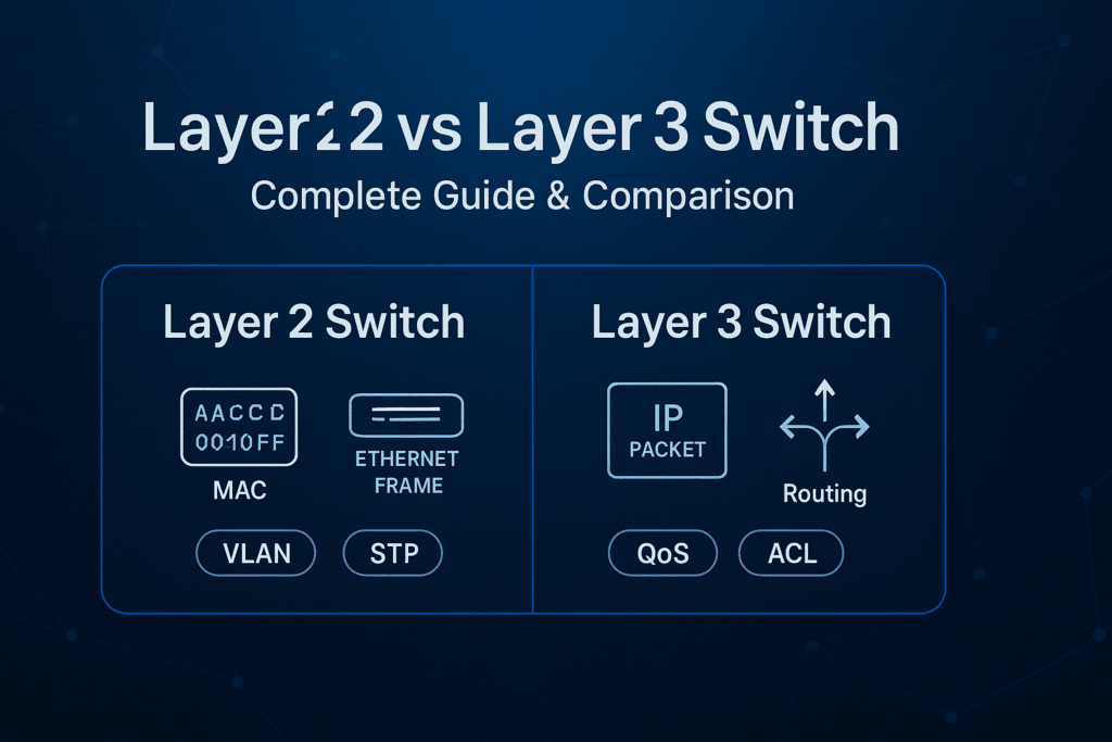 Layer 2 Switch vs Layer 3 Switch: Differences & Use Cases