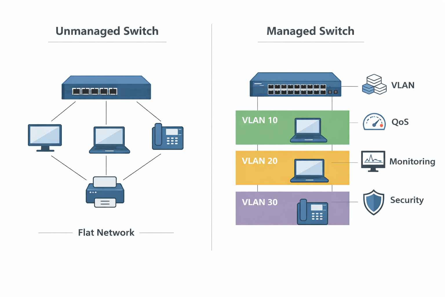 Managed vs Unmanaged Switch: 2026 Enterprise Buying Guide