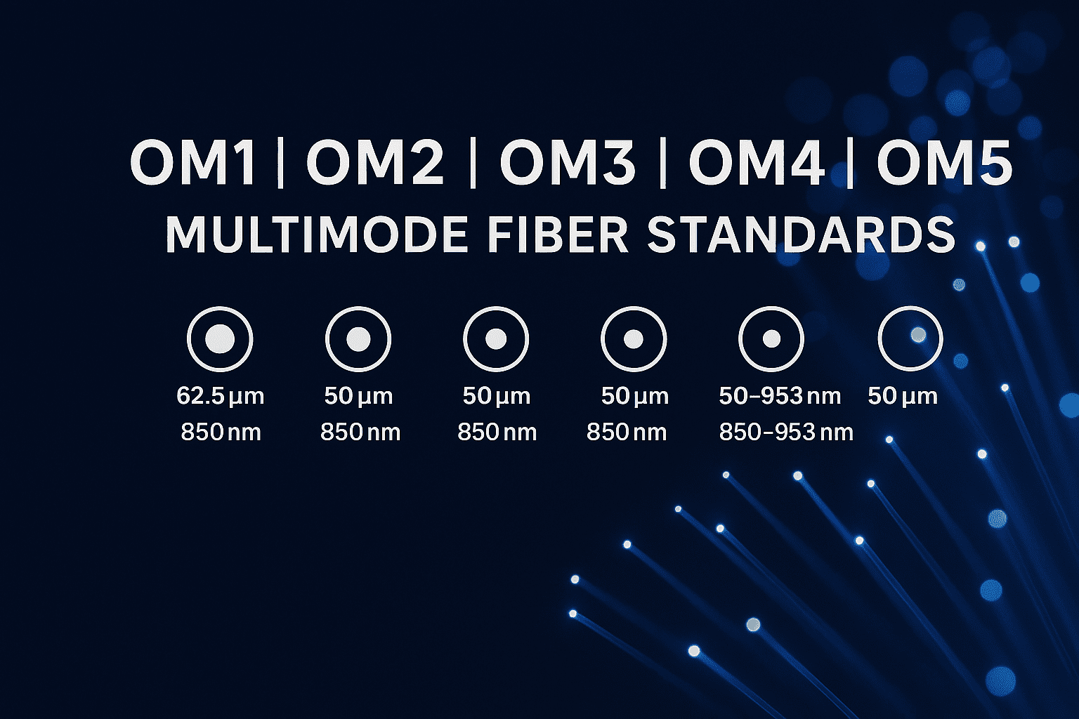 Multimode Fiber Standards Guide: OM1 OM2 OM3 OM4 OM5