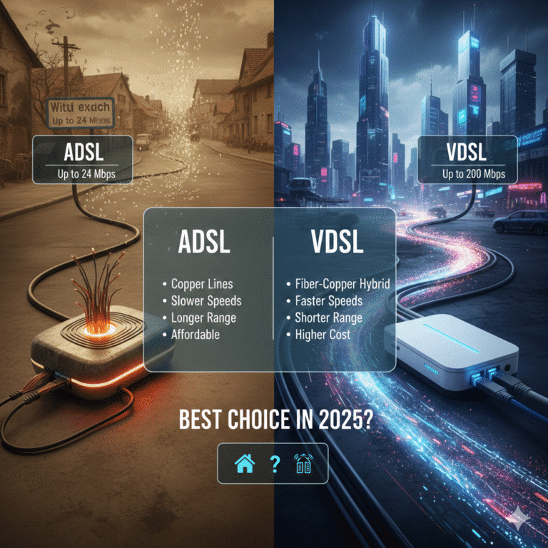 ADSL vs VDSL: Key Differences & Best Choice in 2025