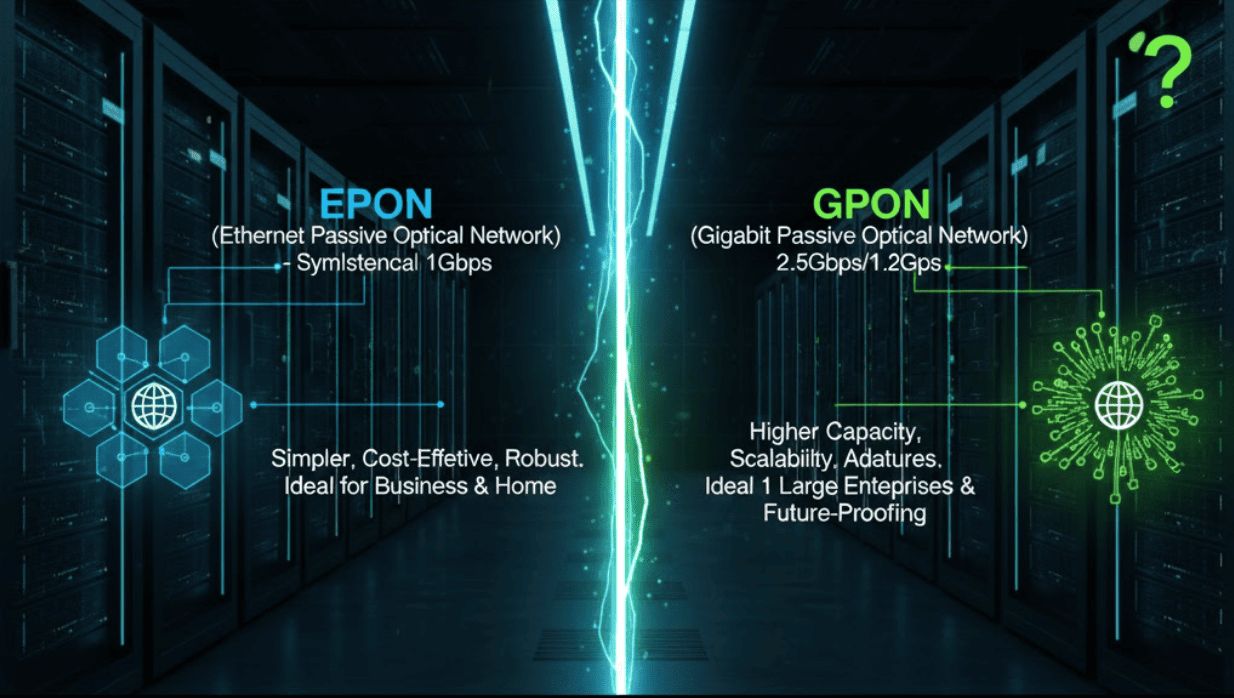 EPON vs GPON: Key Differences & Best Choice in 2025