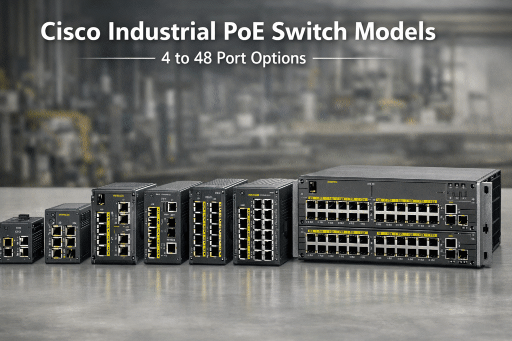 Cisco Industrial PoE Switch Guide: 8, 16, 24 to 48 Ports