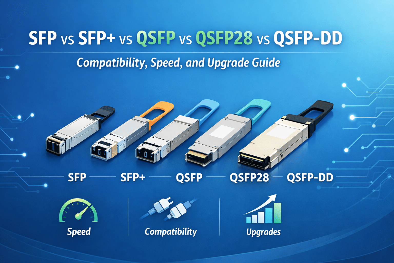 SFP vs SFP+ vs QSFP vs QSFP28 vs QSFP-DD: Upgrade Guide