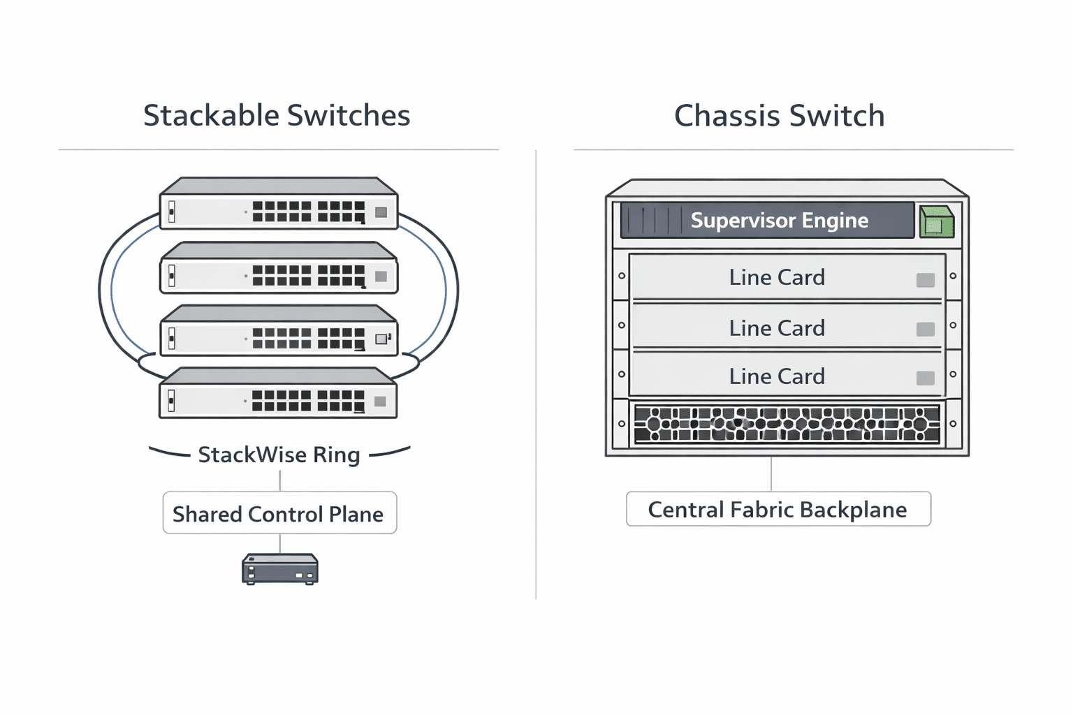 Cisco Stacking vs Chassis Switch: Fixed vs Modular Guide